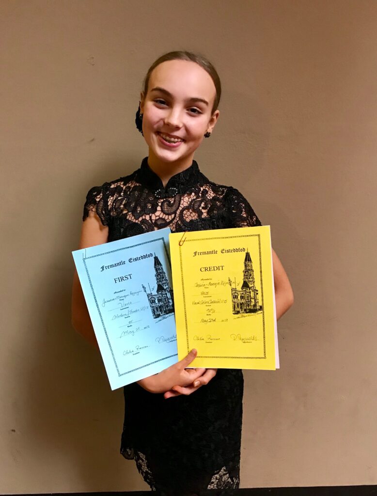 Fremantle Eisteddfod 2019 Successes - Laura Bernay - Voice Tuition